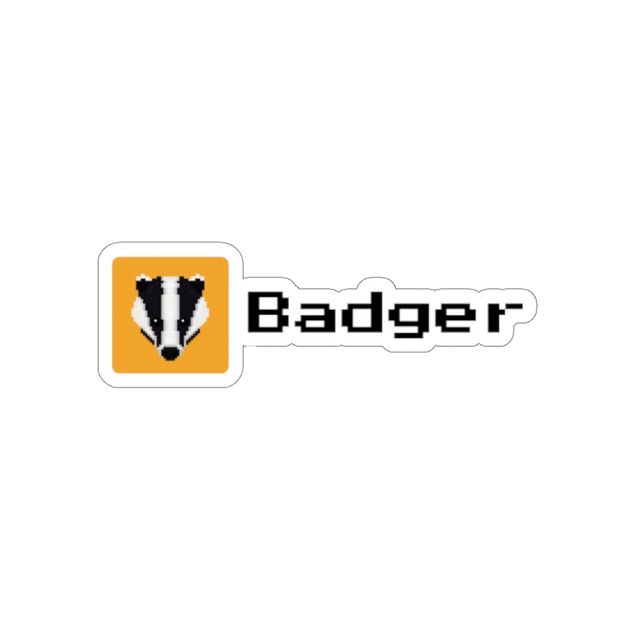 Badger font Sticker – tothemooncaps